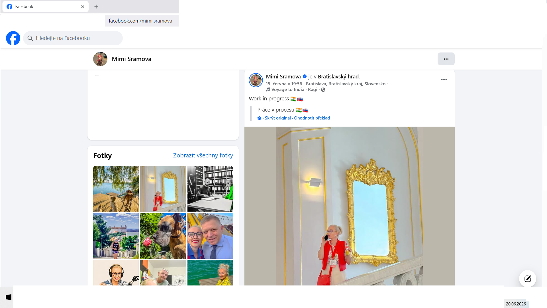 Mimi Šramová ako „PRESS“ pracovník a šéf NKÚ Ľubomír Andrássy vidia ...